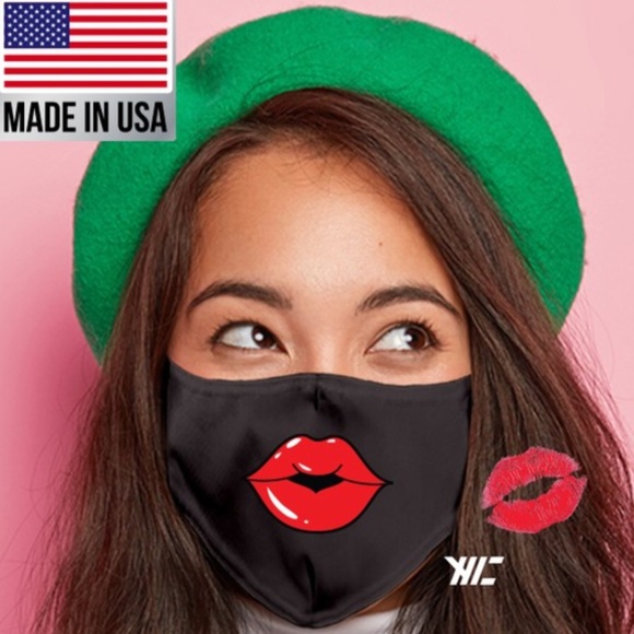 Accessories | New No Lipstick No Problem Fashion Lip Face Mask | Poshmark